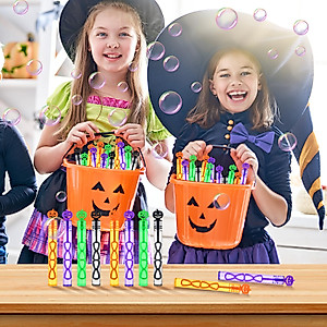 60 Pack Halloween Bubble Wands, Mini Bubble Toys for Halloween Party Favors, Novelty Supplies, Halloween Toys for Girls Boys Kids Classroom Rewards Gifts