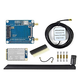 NGW-1set SX1303 915M LoRaWAN Gateway HAT Compatible with Raspberry Pi with L76K Module Standard Mini-PCIe Socket, Long Range Transmission, Large Capacity, Multi-Band Support