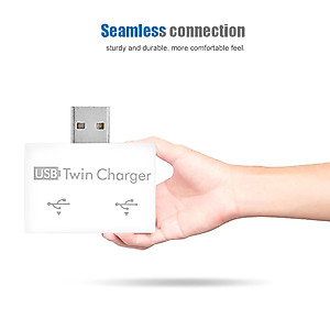 USB2.0 Hub Adapter, DC 5V USB2.0 Male to 2-Port USB Dual Splitter Converter Kit