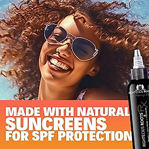 Righteous Roots Rx Hair Oil for Hair Growth, Anti Frizz and Thickener Best for Curly, Wavy Natural Hair and Beards. 4fl oz (Previously known as Hair RX)