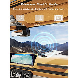 Cell Phone Signal Booster for RV | Boosts 5G 4G LTE for All U.S. Carriers - Verizon, AT&T, T-Mobile & More on Band 2, 4, 5, 12, 13 and 17 | Easy to Setup | FCC Approved