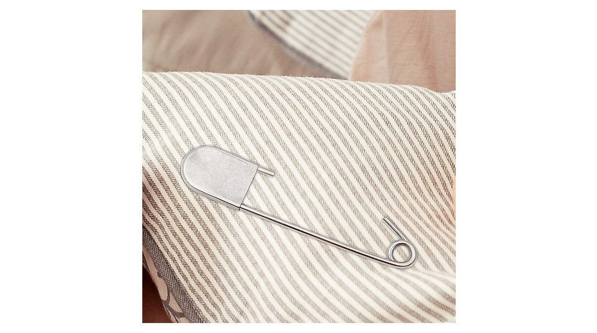 Heavy-Duty Large Safety Pins - 10 Stainless Steel XL Pins