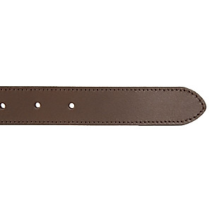 Lucky Brand Women Bold Fashion Statement Belts, Leather Double Ring-Brown, S (26-27")