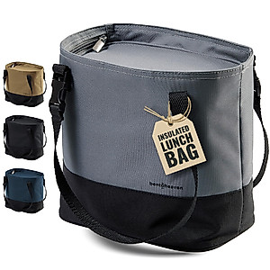 Insulated Lunch Tote for Work and School with Durable Materials, Variable Strap/Handler, Wide Opening - Cooler Lunch Bag for Women & Men - Fits All Bentoheaven Bento Lunch Boxes and Other Containers