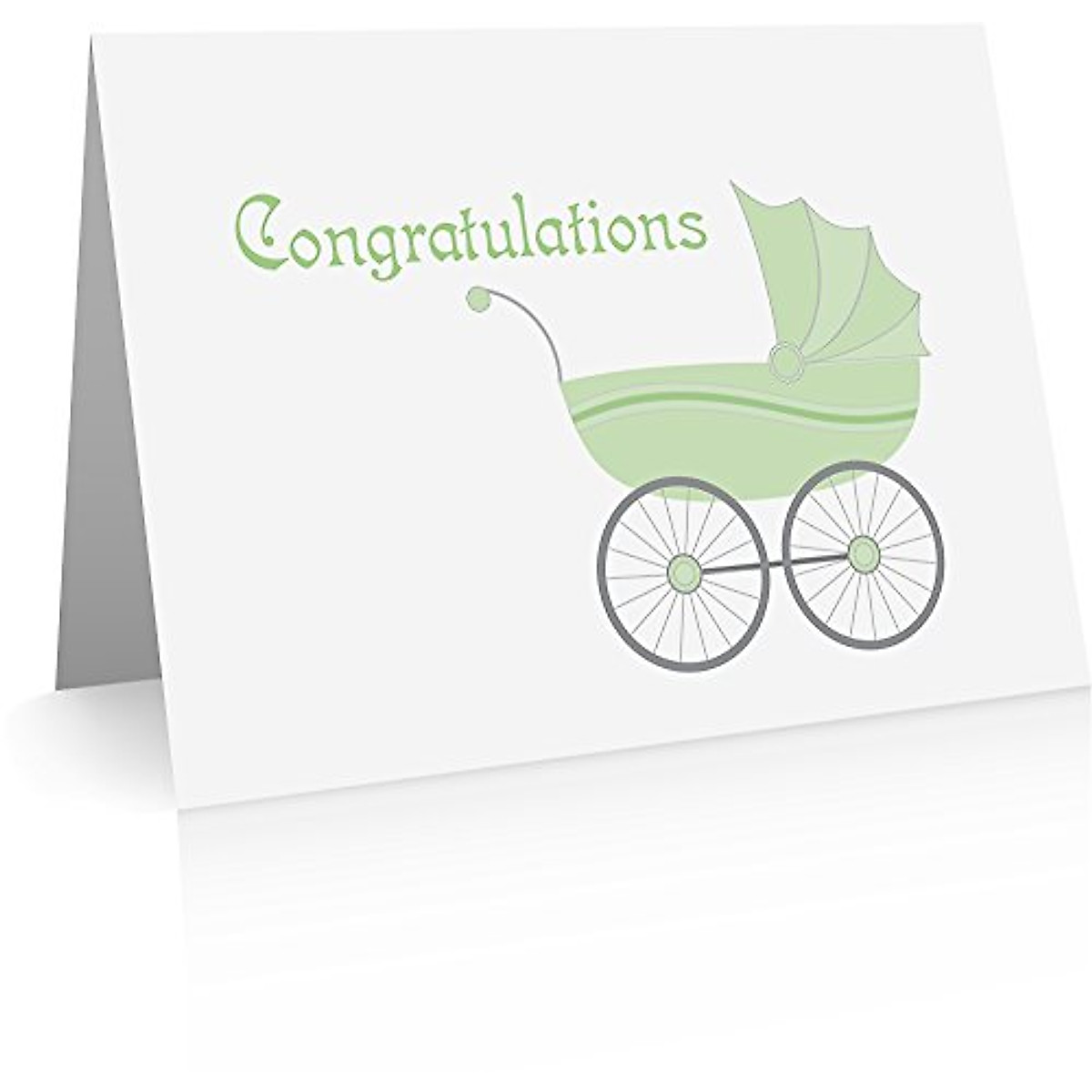 New Baby Congratulations Greeting Cards (12 Foldover Cards and Envelopes) New Baby Cards