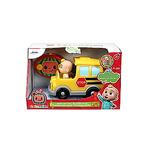 Jada Toys Cocomelon 7.5" School Bus RC Remote Control Car, Toys for Kids