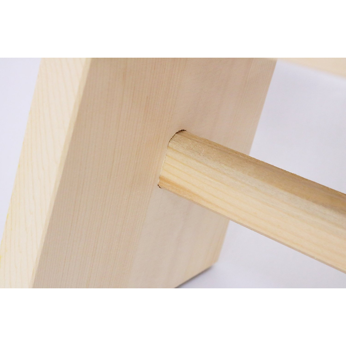 Ichihara Woodworking Bath Chair, Beige, 10.2 x 6.1 x 7.1 inches (26 x 15