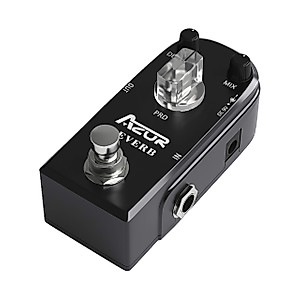 AZOR Vintage Analog Delay Guitar Effect Pedals with AP312 Digital Reverb Guitar Effect Pedal Plate Reverb Hall and Church Space