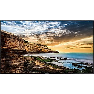 SAMSUNG Business QE50T 50-inch 4K UHD 3840x2160 LED Commercial Signage Display, HDMI, USB, Speakers, 3-Yr Wrnty, 16/7 Operation, 300 nit (LH50QETELGCXGO), Black
