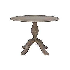 Linon Home Décor Mauro Antuque Rustic Brown Drop Leaf Dining Table