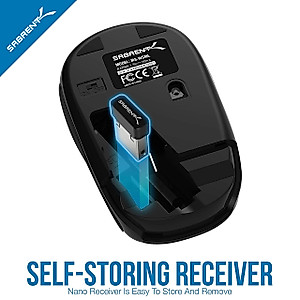 Sabrent 60W 10-Port USB 3.0 Hub + Mini Travel 2.4GHz Wireless Mouse with Nano Receiver