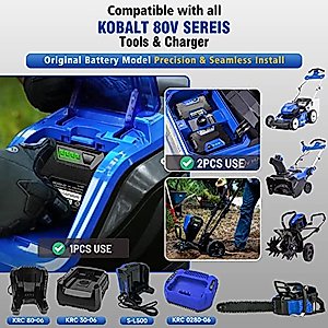【Upgrade for Koablt 80V】 3.0Ah Replacement Battery for Kobalt 80V MAX Lithium-Ion Battery KB2580-06 KB680-06 KB280-06 2910303-RC for Cordless Power Tool High Capacity(NOT for GREENWORKS/POWERWORKS)