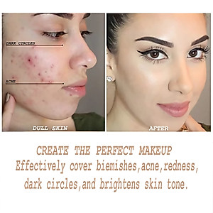 Sumeitang Mushroom Air Cushion CC Cream Liquid Foundation Makeup Lasting Moisturizing BB Cream Concealer Cushion Even Skin Tone Makeup Base Primer Easy to Apply for Dry Skin(Natural)