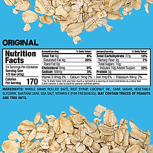 Bobo's Oatmeal Bars, Original, Gluten Free Vegan Whole Grain Oat Bars, Pack of 12