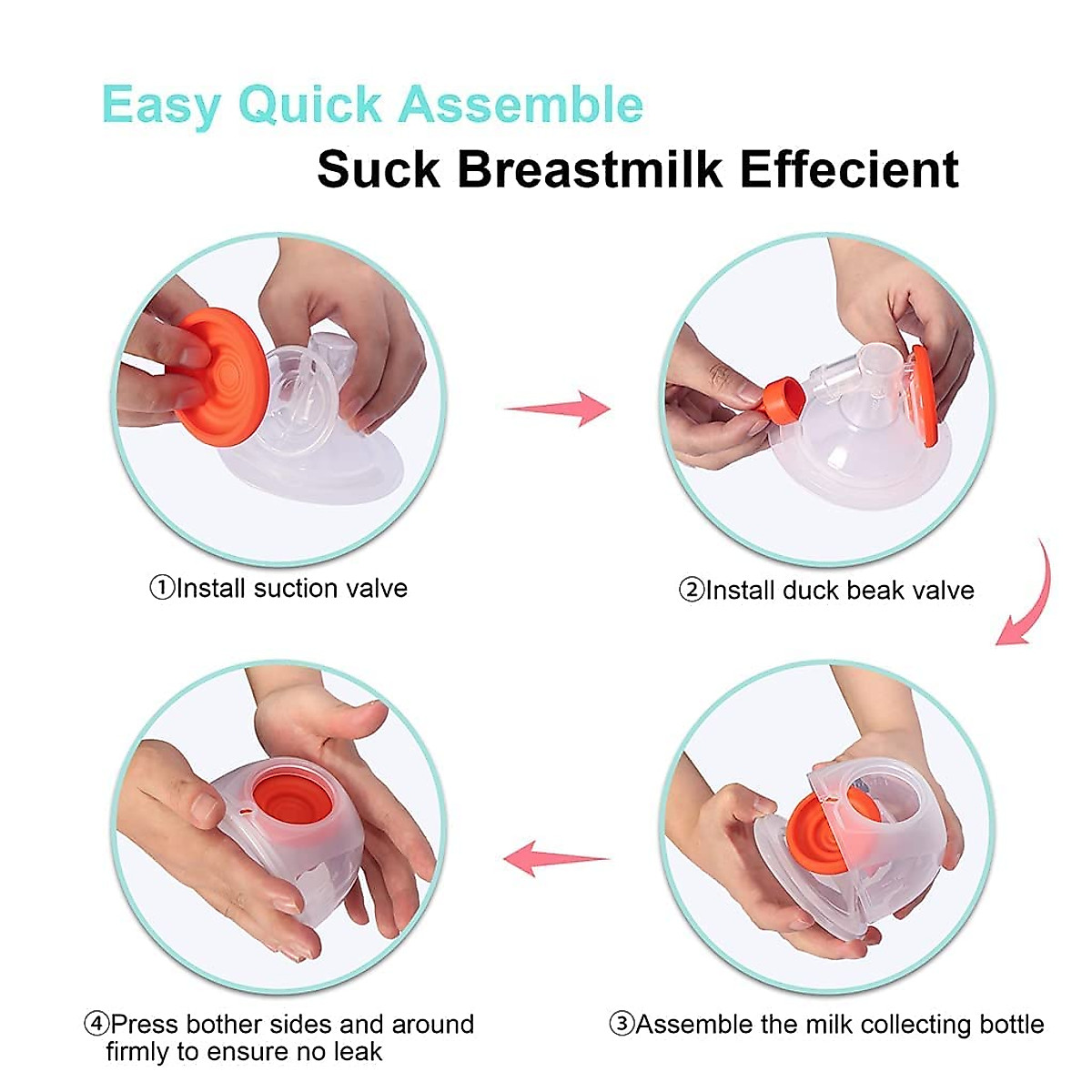 Breast Pump,Wearable Breast Pump,Electric Hands Free Breast Pump,Rechargeable Single Pumping with Massage Mode,Portable Breast Pump Breastfeeding with 5 Suction Levels,28mm 6.34 oz