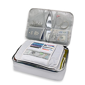 GETXGO: The Upgraded Fireproof and Water-resistant Document Box with Sercured Lock - Protect Your Valuables and Important Papers