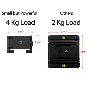 Z Flex Tilt Tripod Head - Flexible Angle Pan & Tilt Head/Universal Multiway Camera Tripod Connecting to Monopod Slider Rail Stabilizer Gimbal|Compact Folding Z Bracket Mount Fits Most DSLR Camera