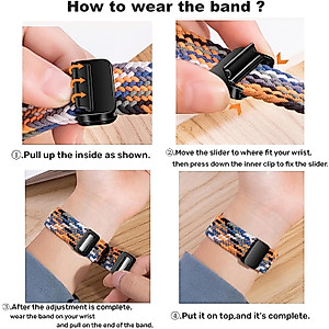 Nylon Magnetic Bands Compatible with Samsung Galaxy Watch 6/5/4/3 Pro/Classic/Sport/Gear S3/S2 Frontier/Active, 20mm & 22mm Watch Strap for Samsung Watch 47mm 46mm 45mm 44mm 43mm 42mm 41mm 40mm