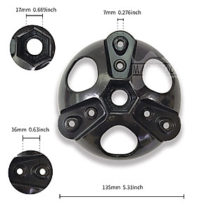 Mars Rock Small Wind Turbine Wheel Hub And Cap 3 Vanes Blades’ Screws & Nuts Kit For Horizontal Wind Turbine Generation DIY 100w To 1000w Small Windmill Accessories Parts