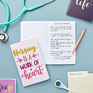 Juvale 8 Pack A5 Nurse Notebook Set, Nurse Appreciation Gifts for Graduation, Retirement, Medical Students (5 x 8 In)
