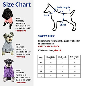 Furryilla Pet Clothes for Dog, Dog Hoodies Sweatshirt with Hood and Pockets for Small Dogs (Grey Dog Hoodie, Large)