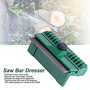 Yosoo 11×6×4cm Universal Chainsaw Bar Rail Dresser Fine Steel Chainsaw Chain Guide Bar Rail Dresser Lawn Garden Tool