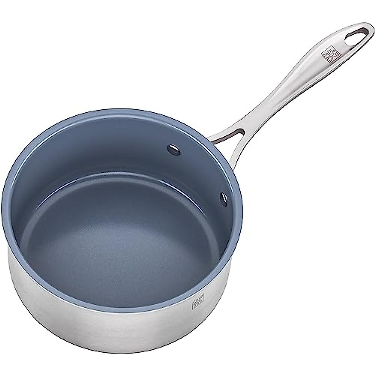 ZWILLING Spirit Ceramic Nonstick Saucepan, 2-qt, Stainless Steel