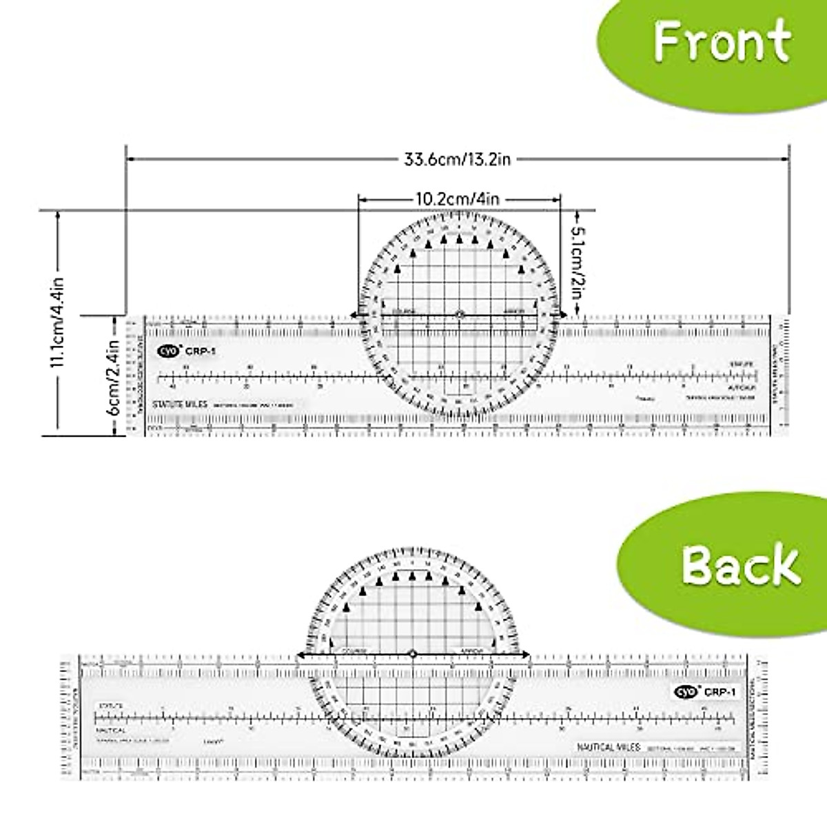 CYA Rotating Plotter Aviation, Flight Azimuth Plotter for Pilot Students