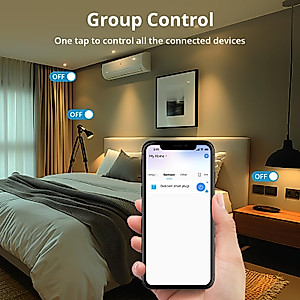 SONOFF S31 WiFi Smart Plug with Energy Monitoring, 15A Smart Outlet Socket ETL Certified, Work with Alexa & Google Home Assistant, IFTTT Supporting, 2.4 Ghz Wi-Fi Only 2-Pack