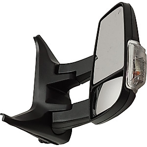 Kool Vue Passenger Side Power Heated Towing Mirror for Ford Transit-250 Transit-350 Transit-150 Transit-350 HD 2015-2019 With Signal Light Textured Models With Low Roof