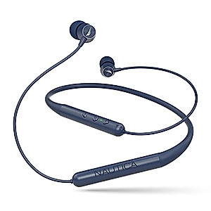 Nautica B310 Sport Wireless Bluetooth Earphones with Type-C Charging Cable, Neckband Earphones Magnetic Earbuds, Bluetooth v5.0 Earphones High Volume Levels, Flexibility, Portable Sweat Proof (Navy)