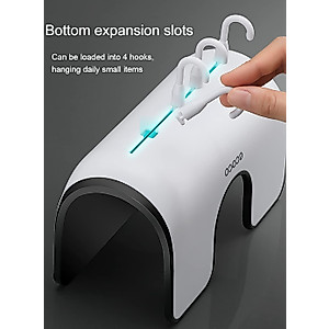 Wall Mounted Pot Lid Holders, MOPMS Cabinet Door Lid Organizer Pot Hangers with Adjustable Hooks for Kitchen Wall Mount, Pot Lid Rack Rest Stand