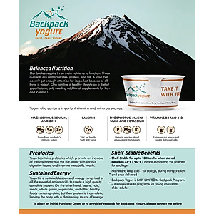 Backpack Yogurt, Strawberry 4 oz. (48 count) - Real Fruit Yogurt - No Fridge Needed - Kosher Certified - Gluten Free Snack For All Ages