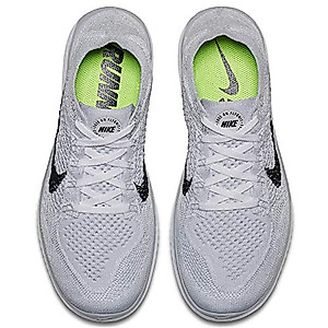 Nike Womens WMNS Free Rn Flyknit 2018 942839 100 - Size 7.5W White/Black