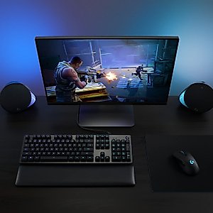Logitech G703 Lightspeed Pro-Grade Wireless Gaming Mouse, 16000 DPI, RGB, Adjustable Weights, 6 Programmable Buttons, On-Board Memory, Long Battery Life, PC/Mac - Black