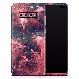 DesignSkinz Crimson Nebula Protective Vinyl Decal Wrap Skin Cover Compatible with The Samsung Galaxy S20 (Screen Trim & Back Glass Skin)