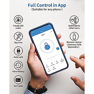 Smart Door Lock - TEEHO Keyless Entry Door Lock with Keypads - Electronic Door Locks - Easy Installation - IP54 Waterproof - Auto Lock