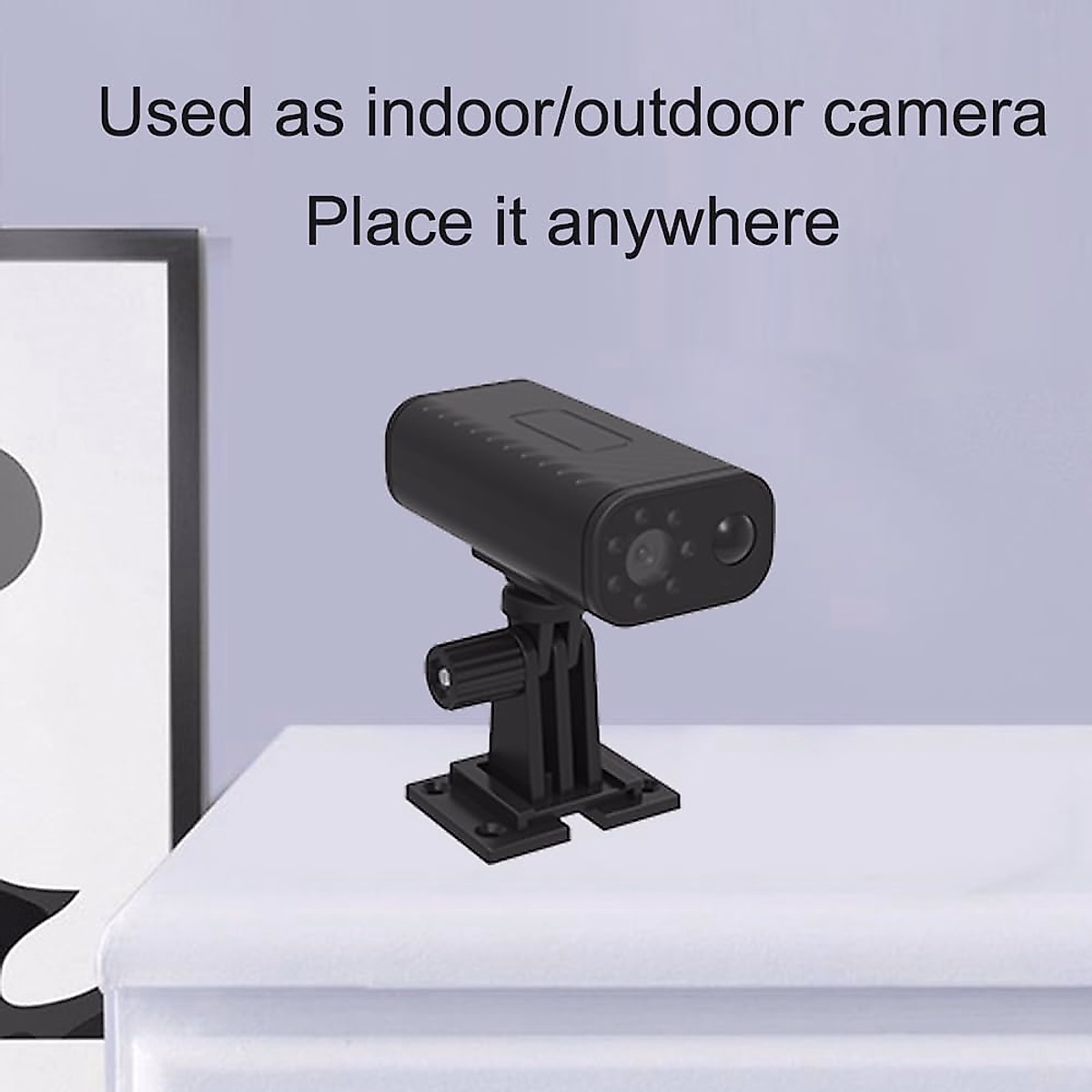 PNZEO W9 Mini Cameras Home Security Camera Indoor Wireless WiFi Remote View Outdoor Waterproof Smart Camera with Human Body Detection,Super-Long Battery Life