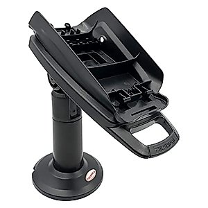 ENS Tailwind Ingenico Desk/3500/5000 7" Latch and Lock Pole Mount Terminal Stand, Slim Design, Adhesive Installation, Black