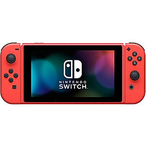 Newest Nintendo Switch Mario Red & Blue Edition 32GB Console Red Joy-Con, WiFi, Bluetooth, HDMI, Extra External 64GB Storage and Ultimate 18-in-1 Case