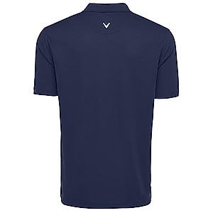 Callaway Men's Short Sleeve Core Performance Golf Polo Shirt with Sun Protection (Size Small-4X Big & Tall), Peacoat, 3X-Large