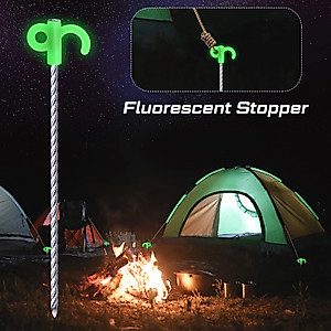 teyixyi TEYIXYI Tent Stakes,Camping Stakes 25cm Heavy Duty Tent Nail,Galvanized Steel Pegs Pop Up Tent Stakes Pegs with Night White Silver A01 A01