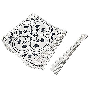 Eggyo Premium Stylish Foam Baby Mat, 72 by 48 Inches, White and Black