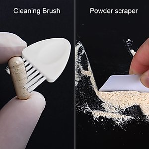 Capsule Filling Machine Kit for Pill Filler - Micro lab Spoons Spatula Tool for Gel Capsules Empty Quickly Fill Tray All Sizes # 000 00 0 1 2 3 4 5