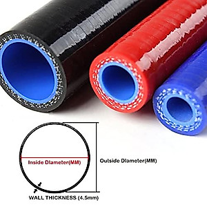 CROSSDESIGN Silicone Intake Induction Hose Kit Red Compatible with Toyota Supra MA70 MK3 7MGE/7MGTE 1986-1992