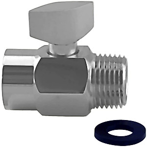 Westbrass D309-62 1/2" Shower Arm Volume Flow Control Trickle Valve, Matte Black