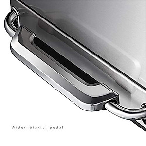 TKFDC Slim Profile Bathroom Waste Bin in Stainless Steel, Brushed Stainless Steel (Color : C)