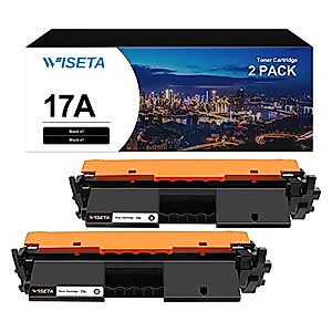 17A HP Toner Cartridge - Compatible 17A CF217A Toner Cartridge Replacement for HP 17A CF217A Toner Compatible with Laserjet Pro M102w M130nw M130fw M130fn M102a M130a Toner Printer (2 Black)