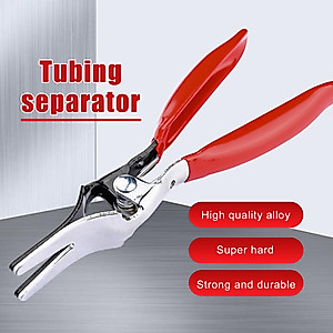 GKmow 1 PC Car Oil Pipe Separation Pliers, Vacuum Hose Removal Pliers, Water Pipe Separation Disassembly Clamps, Universal Maintenance Tools for Most Cars (Red)