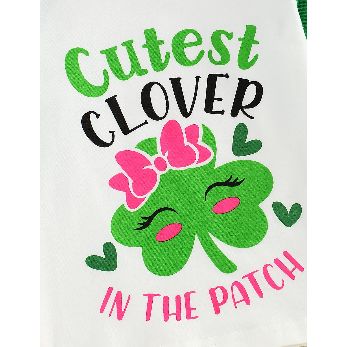 St. Patrick's Day Tees Toddler Baby Girls T-Shirt Lucky Shamrock Long Sleeve ST. Patrick's Day Tops